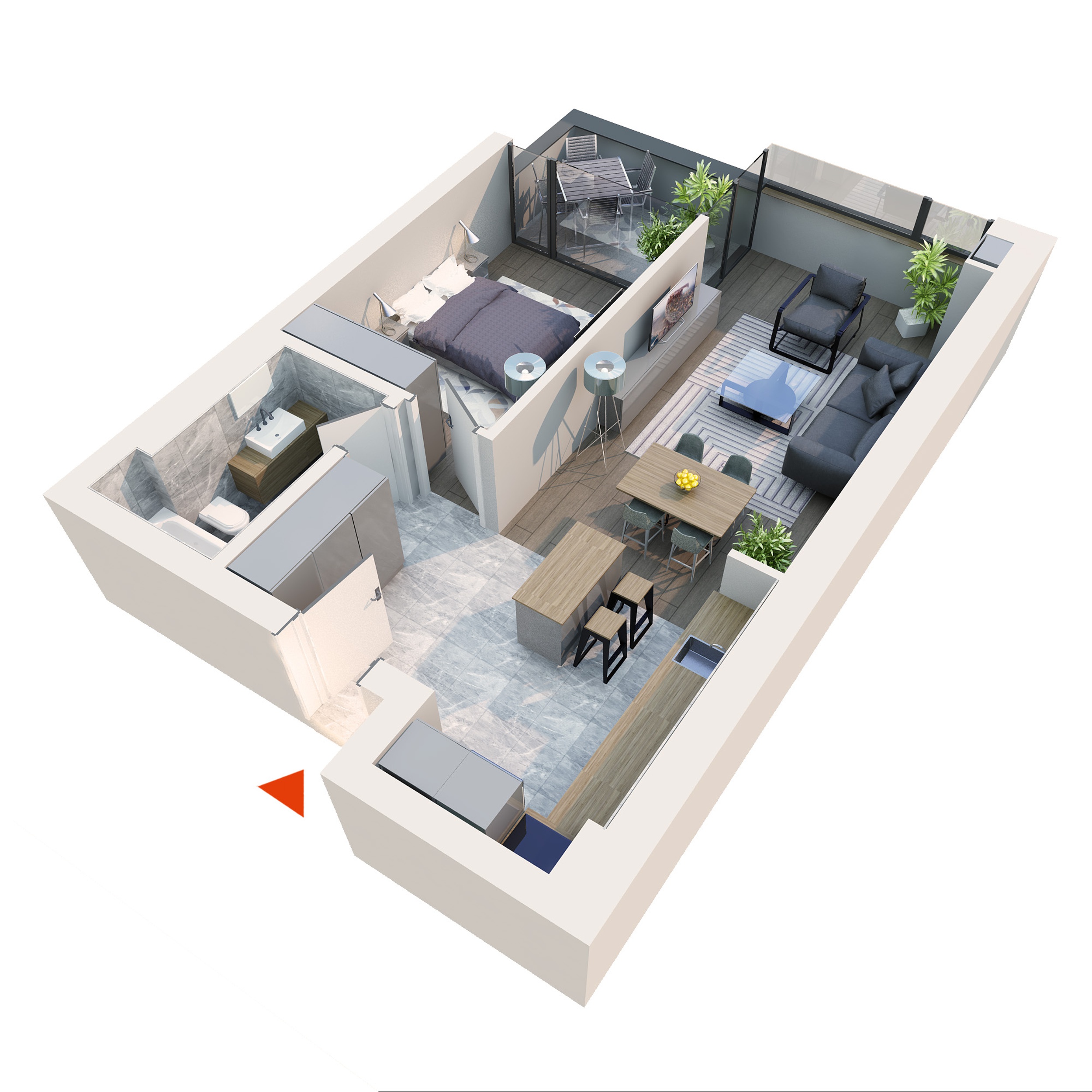 Apartamente noi 2 camere de vanzare | Atria Urban Resort